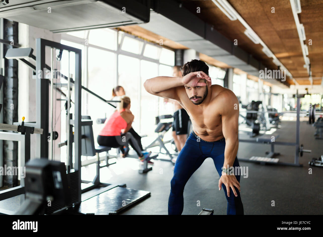 Exhausted athlete hi-res stock photography and images - Alamy