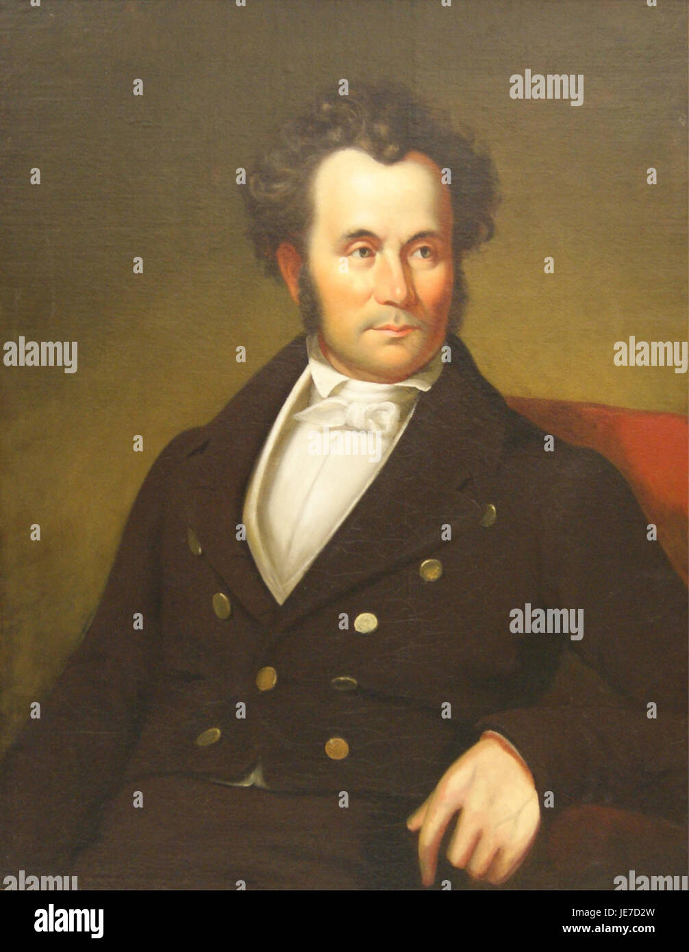 This portrait, attributed to Charles Fenderich, depicts Peter Force ...