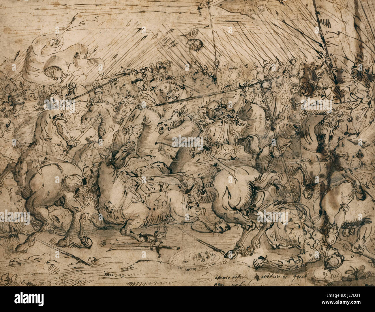 This image is a work by Antonio Tempesta, depicting a dramatic battle ...