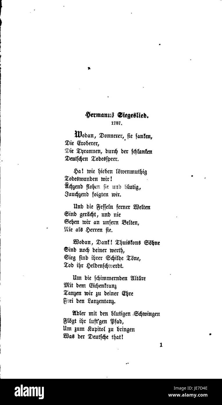 German nationalism in poetry hi-res stock photography and images - Alamy