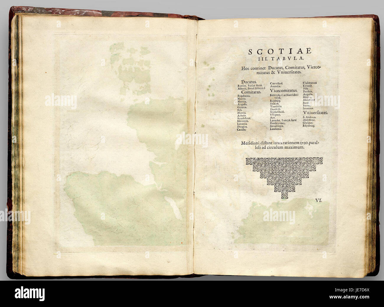This page from the 'Atlas Cosmographicae' by Gerardus Mercator is a map ...