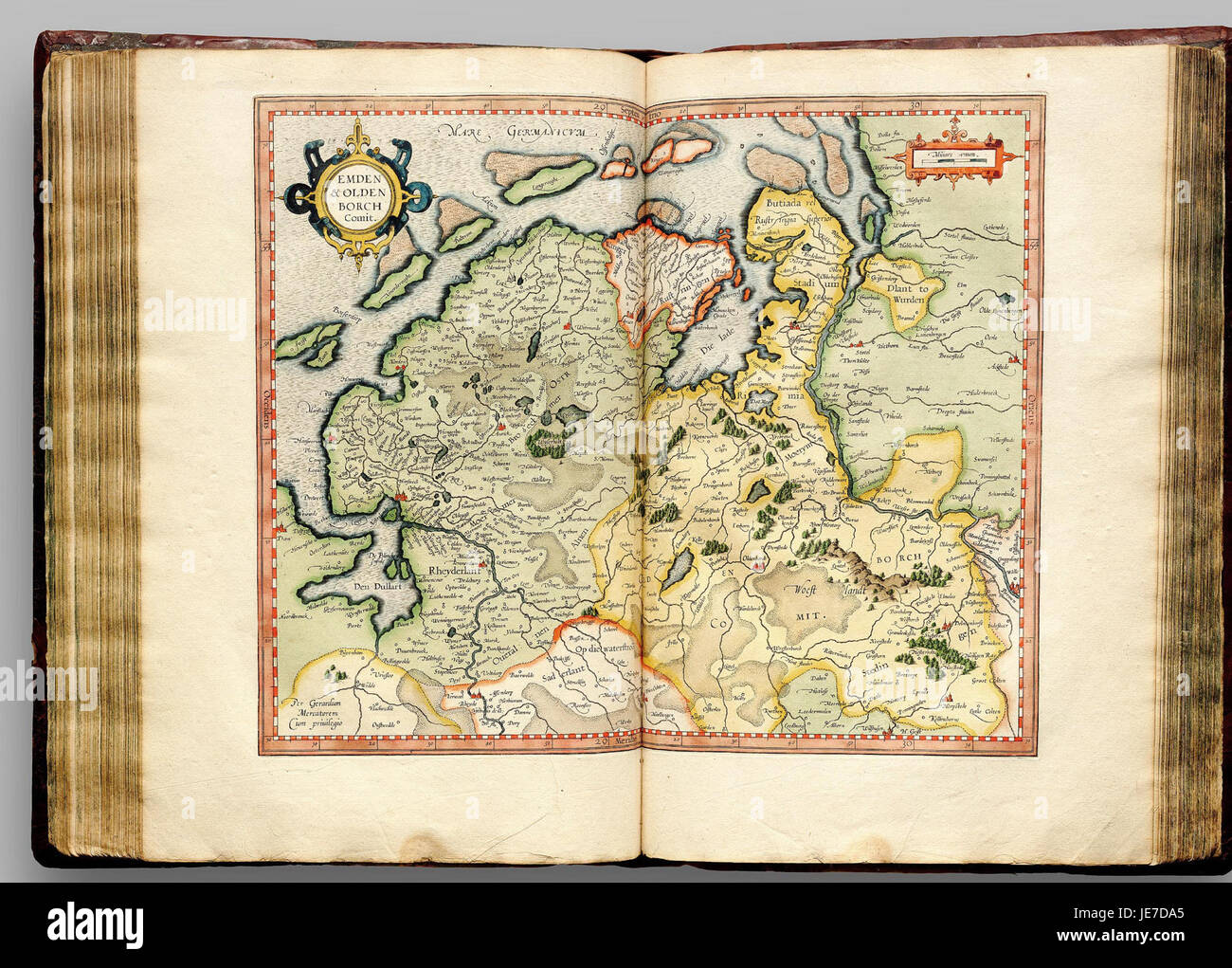A page from the 'Atlas Cosmographicae' by Gerardus Mercator, dating to ...