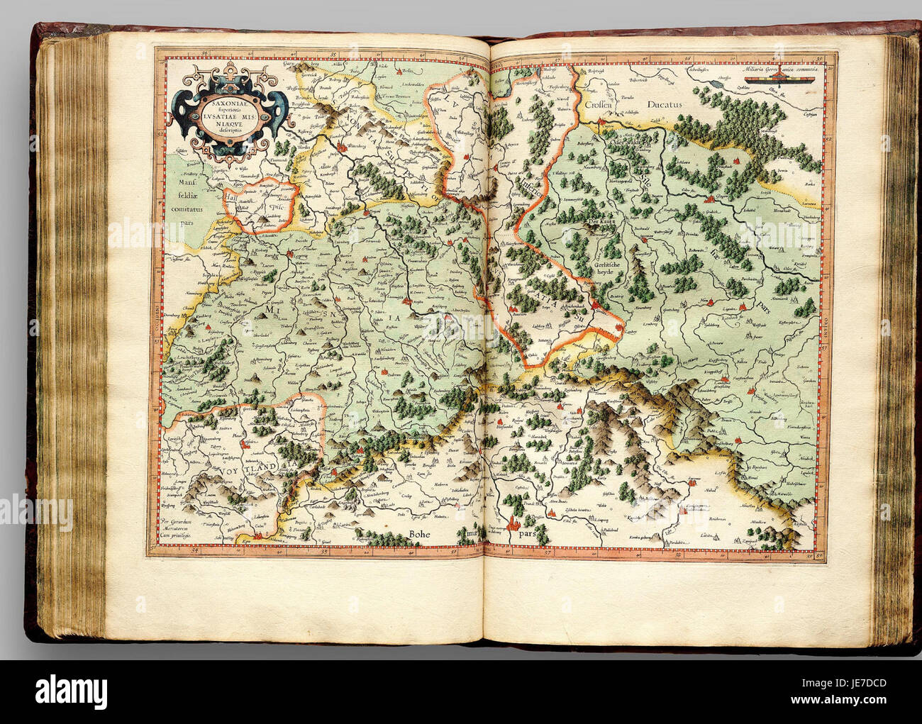 Page 211 of the 'Atlas Cosmographicae' by Gerardus Mercator, created in ...