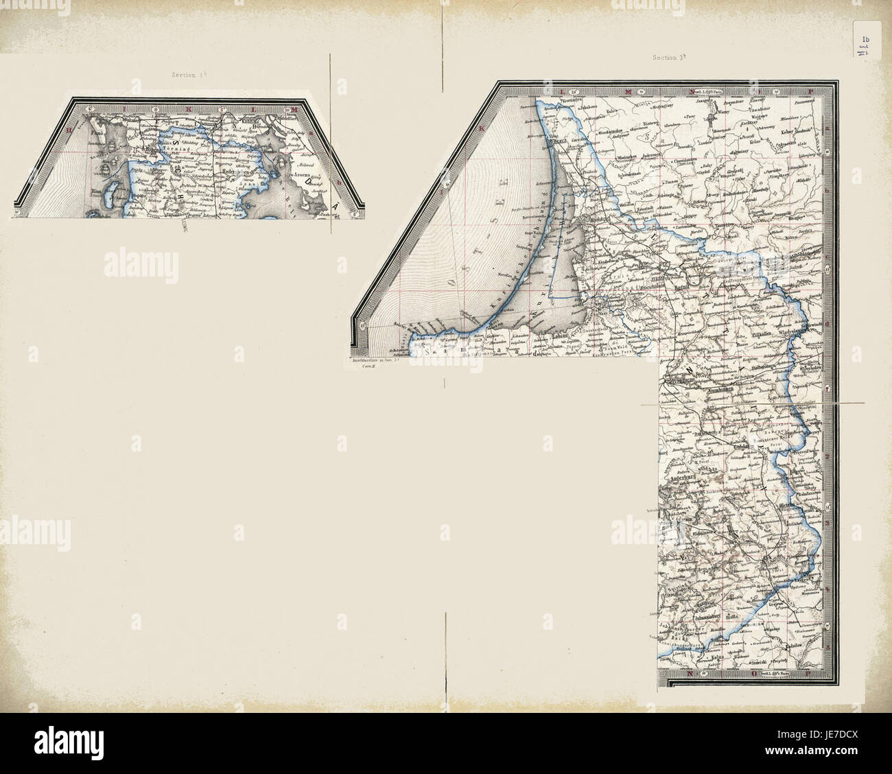 The 'Atlas des Deutschen Reichs' (Atlas of the German Empire) from 1883 ...