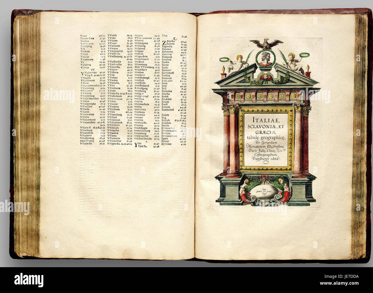 A map from the Atlas Cosmographicae by Gerardus Mercator, featuring ...