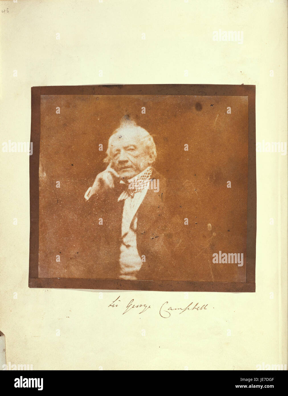 This portrait, attributed to Dr. John Adamson, depicts Sir George ...