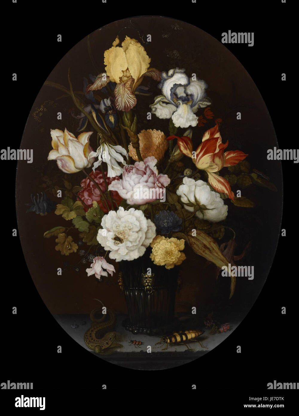 A still life painting by Balthasar van der Ast, depicting a variety of ...