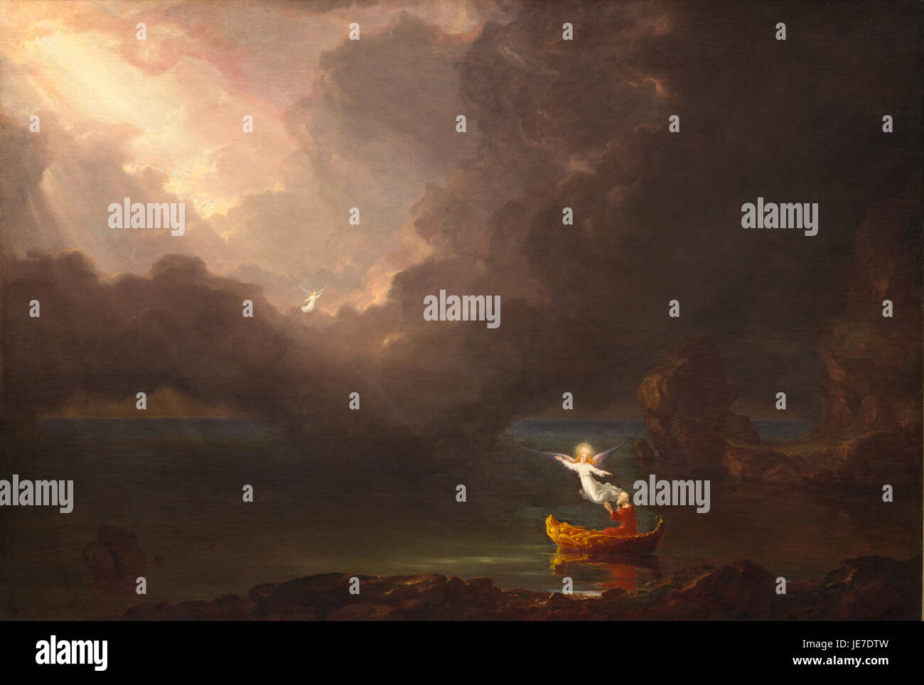 Thomas Cole’s 1842 painting 'The Voyage of Life: Old Age' depicts the ...