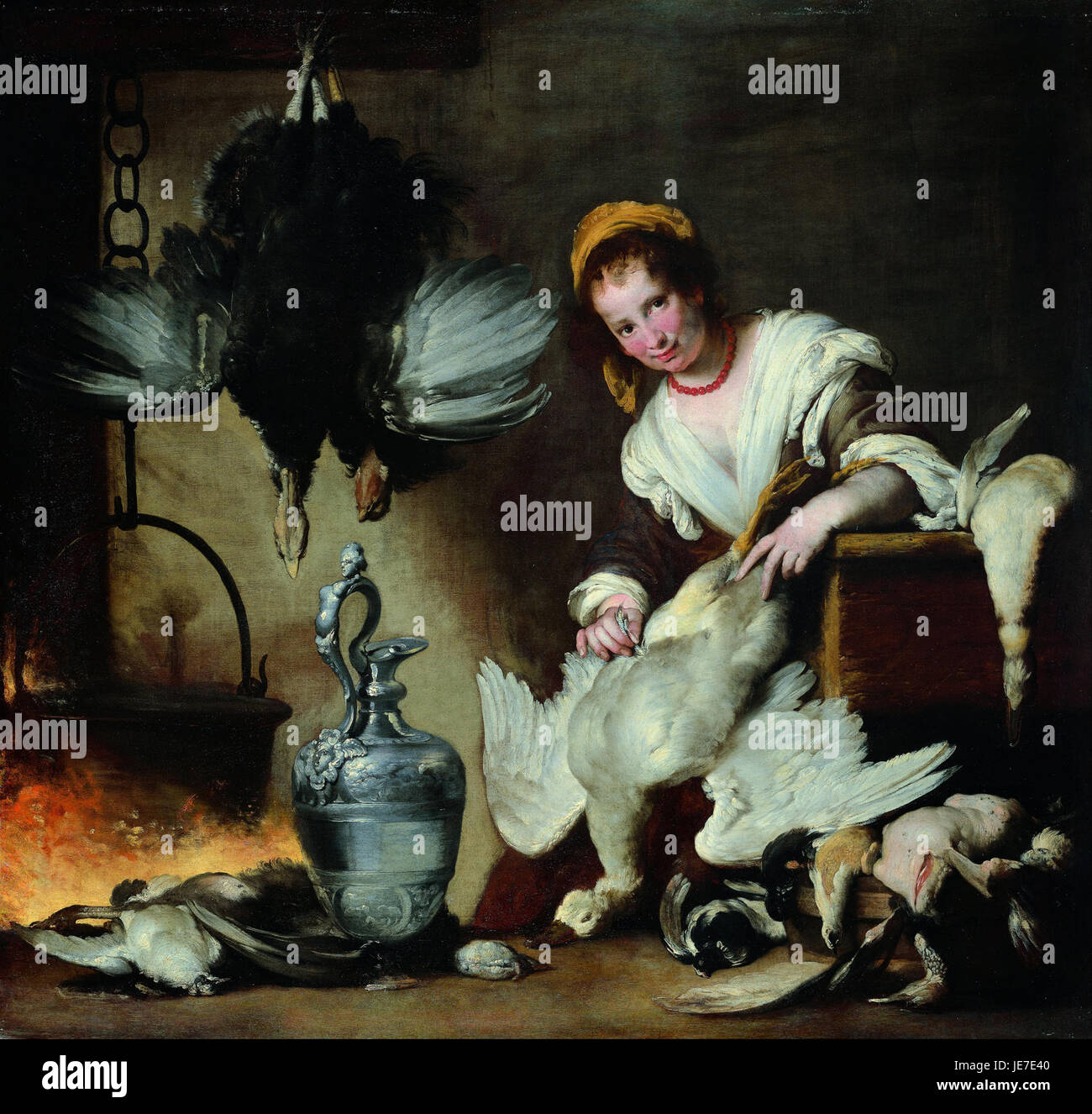 'The Cook' by Bernardo Strozzi, an Italian Baroque painter, illustrates ...