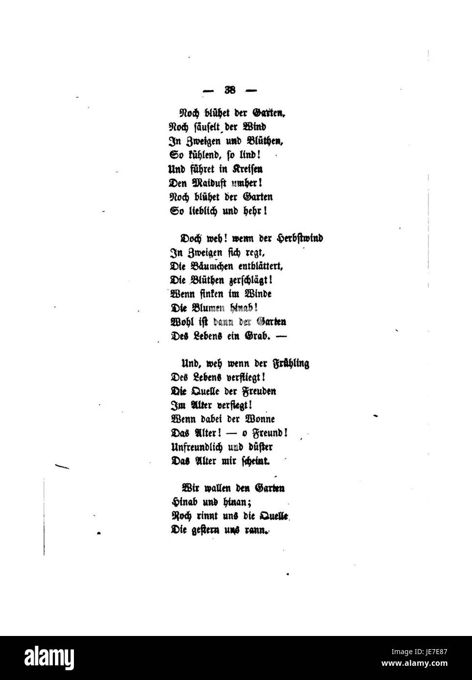 A page from 'Blumenlese aus den neuen Schweizerischen Dichtern', a ...