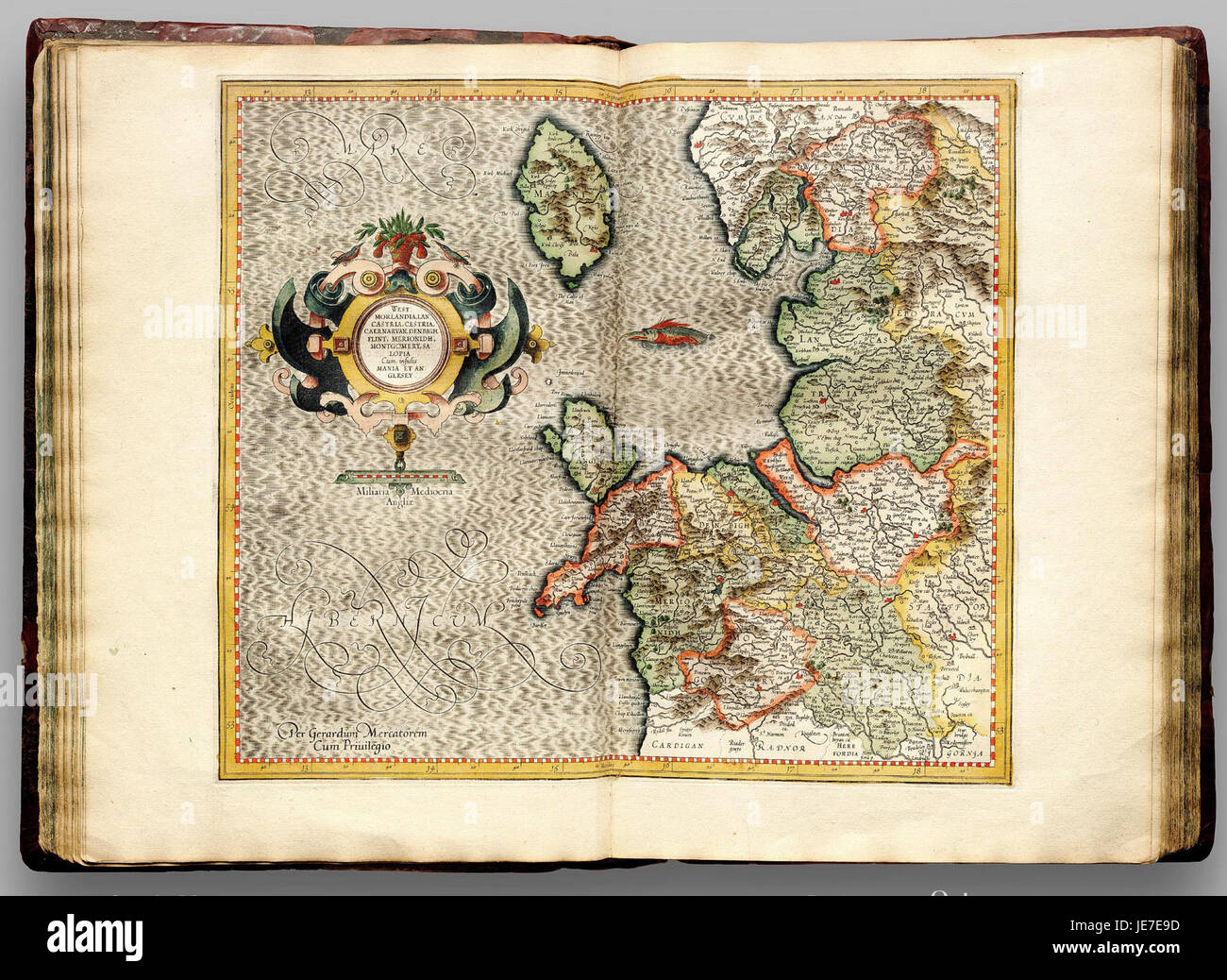 'Atlas Cosmographicae' by Gerardus Mercator is a comprehensive map ...