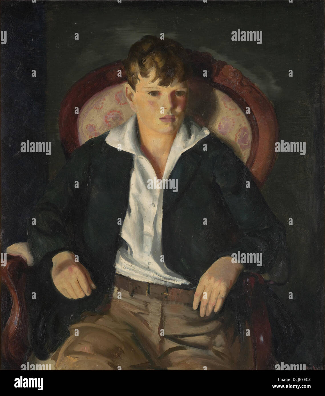 George Bellows - Portrait of a Boy (1921 Stock Photo - Alamy