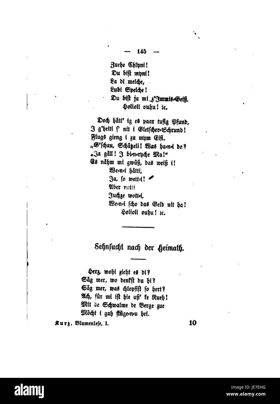 'Blumenlese aus den neuen Schweizerischen Dichtern' is a literary ...