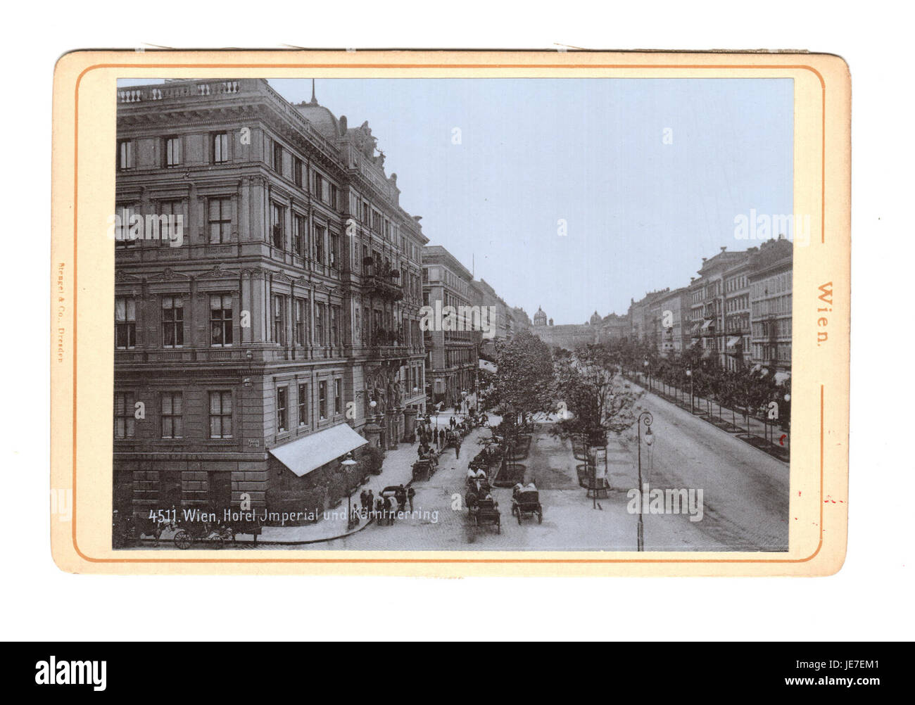 The image shows a view of Vienna, Austria, captured at a location ...