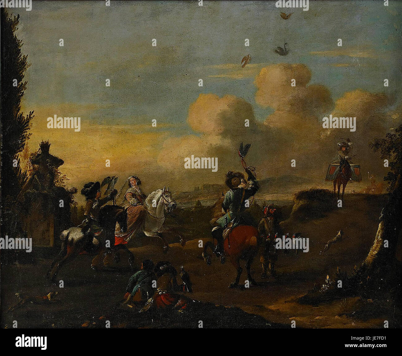 August Querfurt’s 'Falkner' is a celebrated painting from the 19th ...