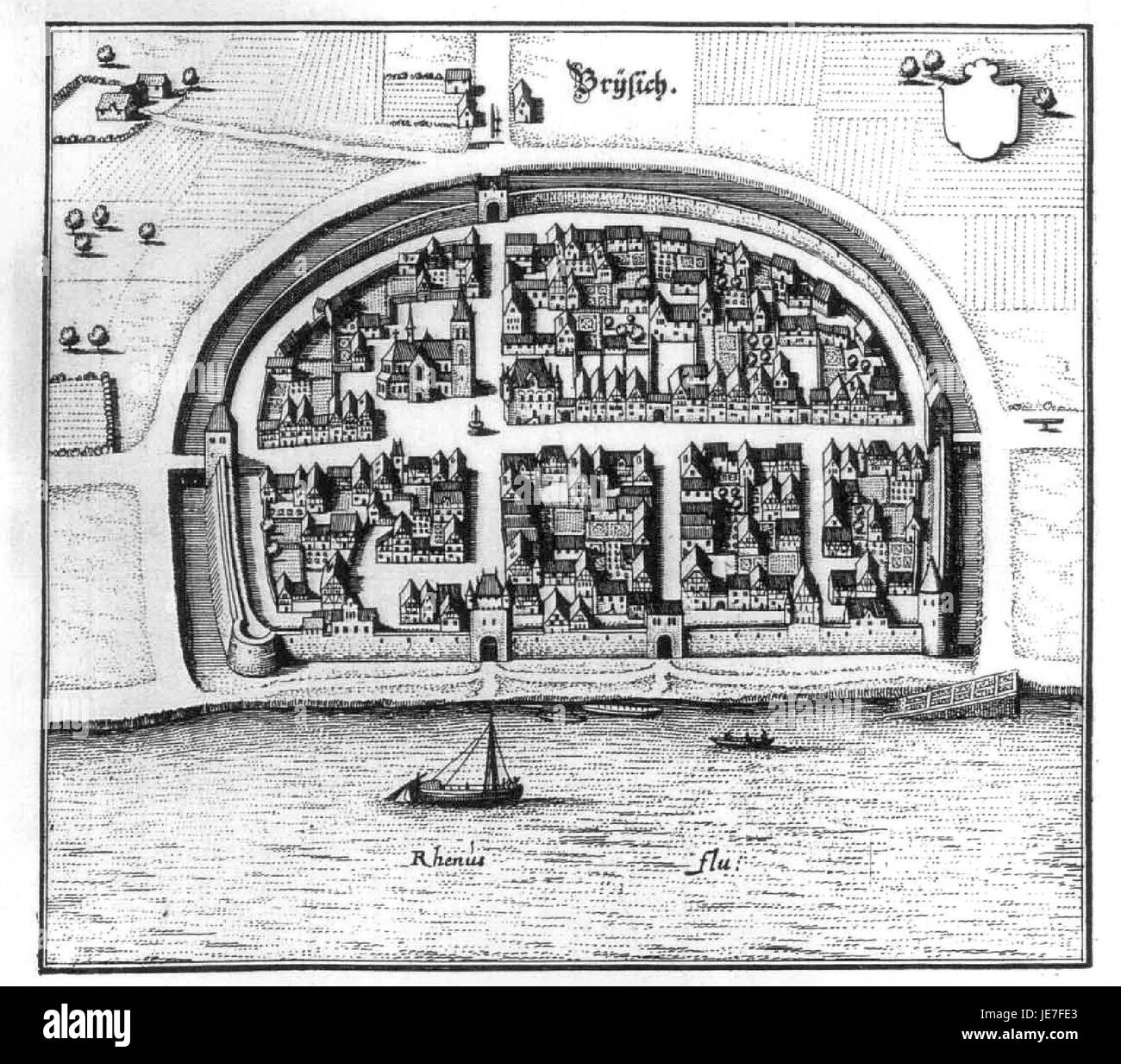 Merian map Black and White Stock Photos & Images - Alamy