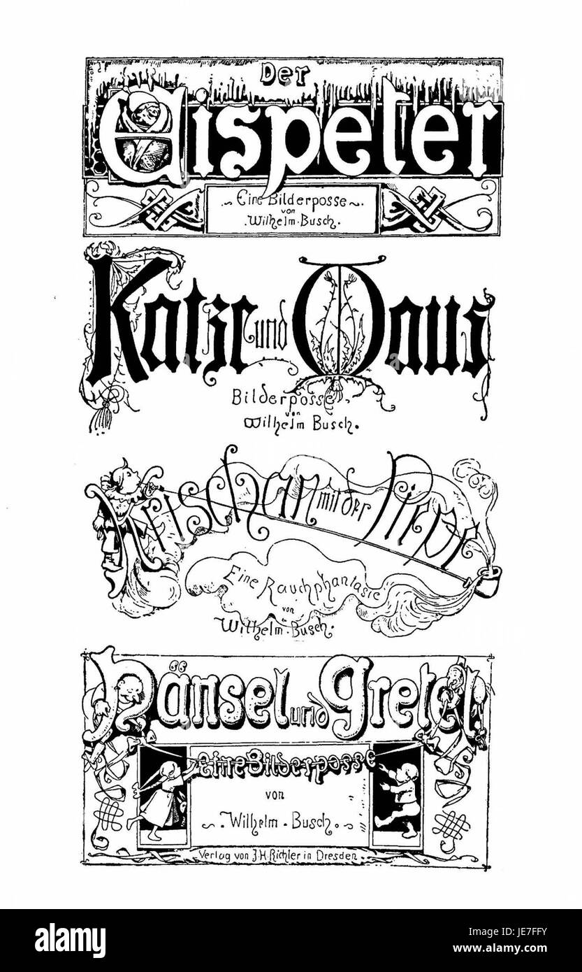 A page from the *Busch Werke* collection, showcasing the technical ...