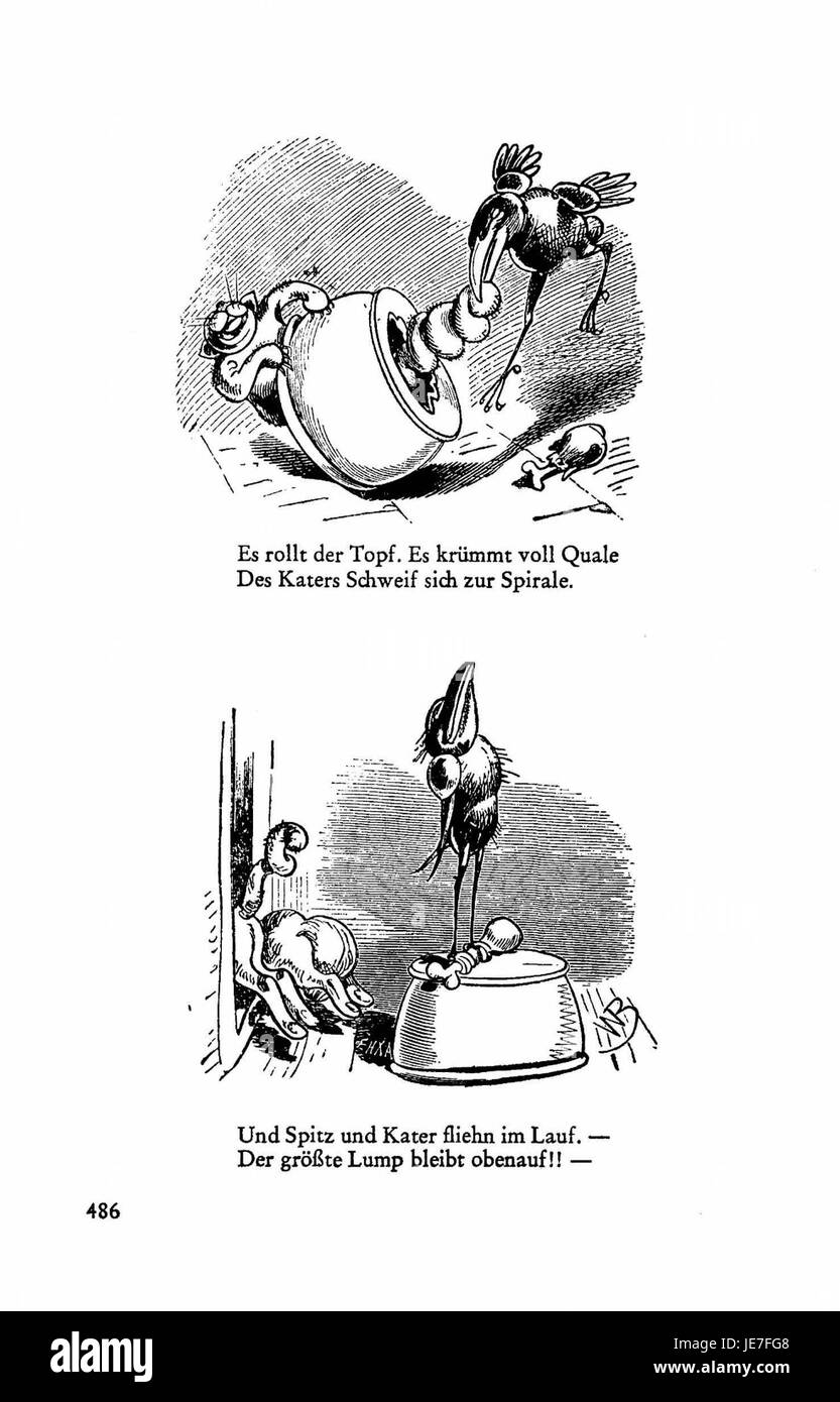 A page from the first volume of 'Busch Werke,' an anthology of Wilhelm ...