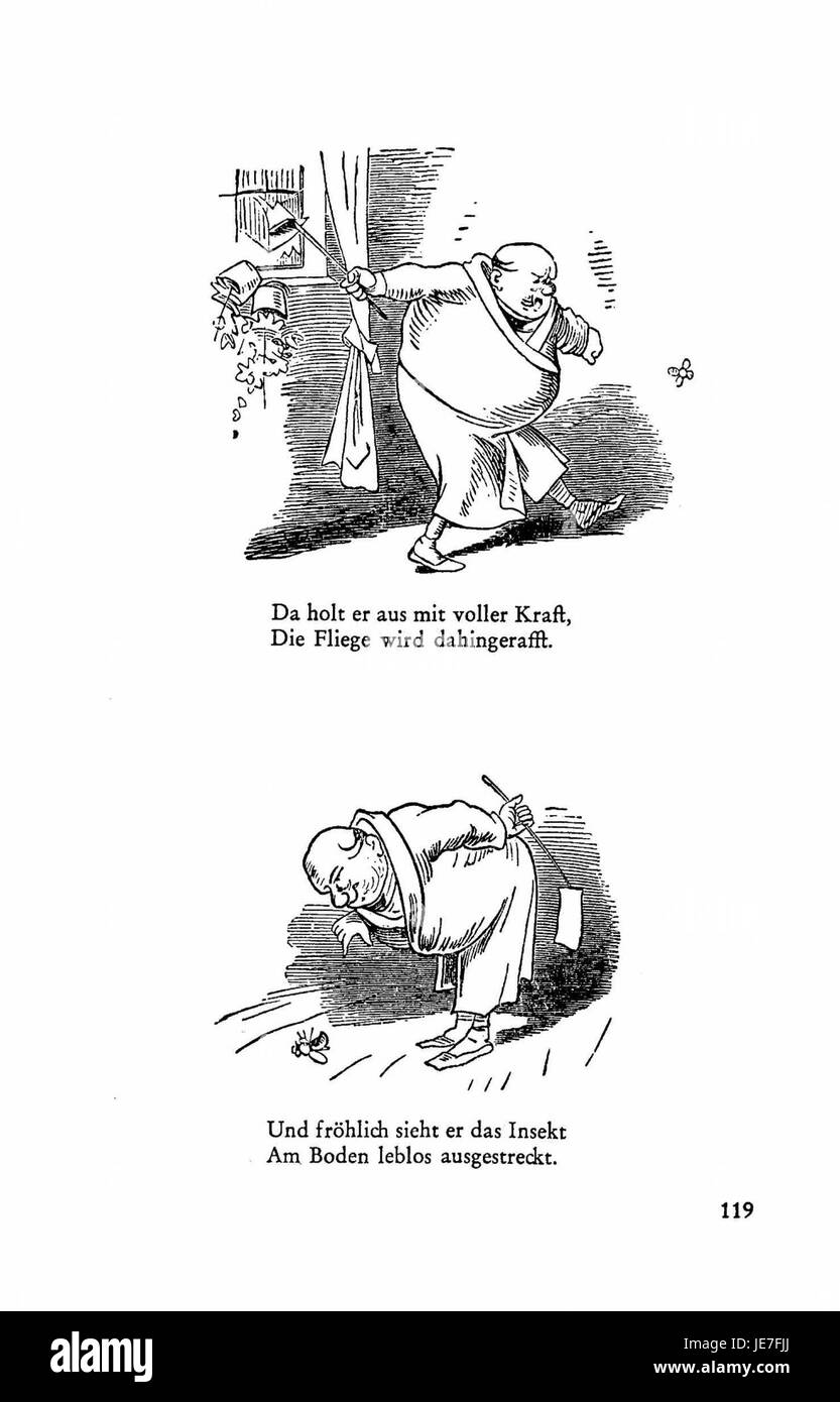 Caricature by wilhelm busch Black and White Stock Photos & Images - Alamy