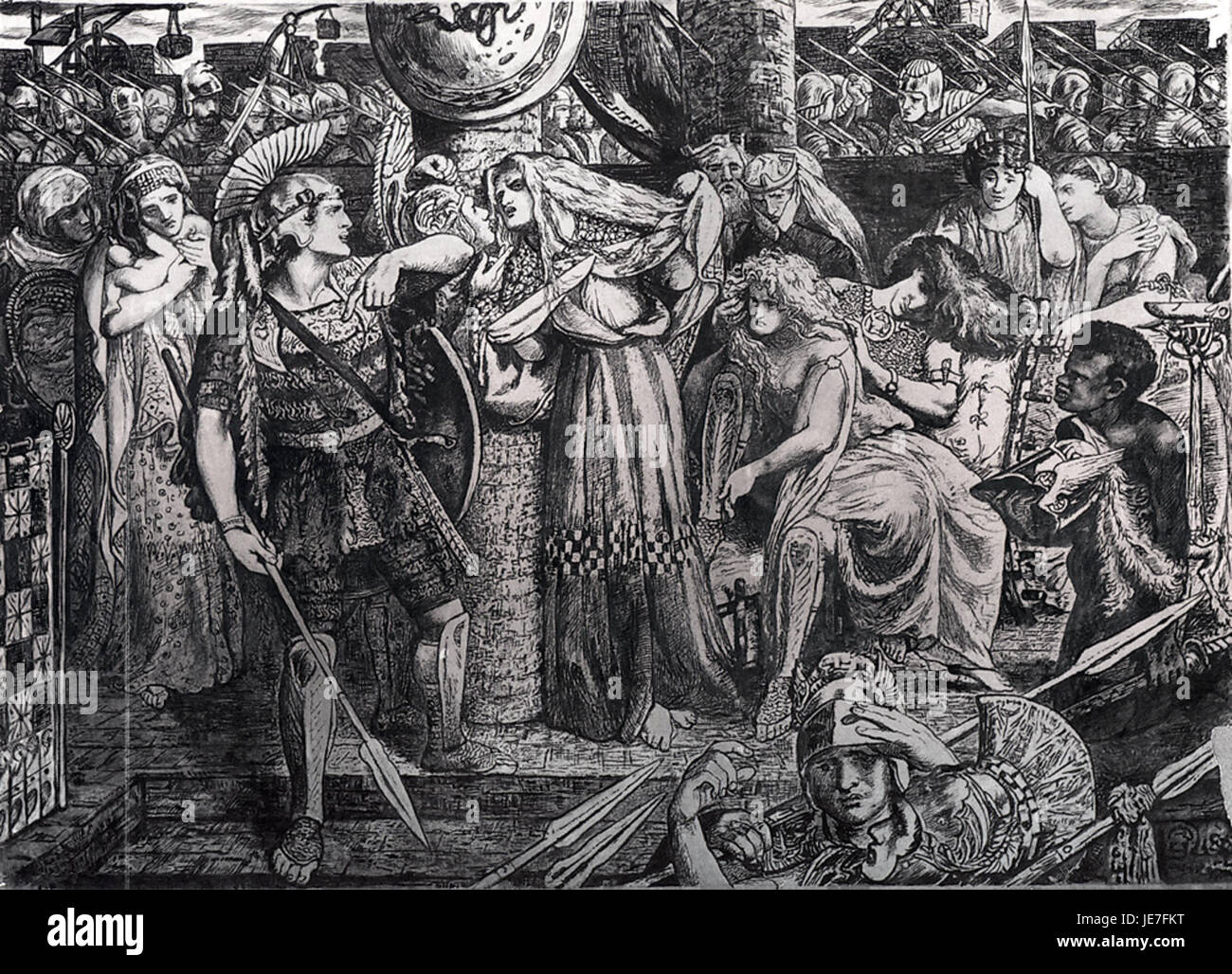 Dante Gabriel Rossetti's 'Cassandra' is a painting depicting the tragic ...