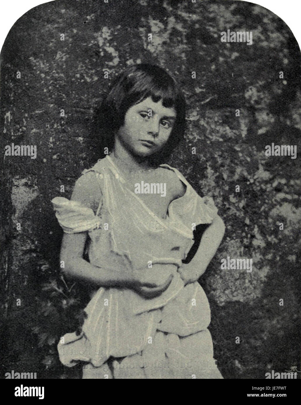 This historical photograph shows Alice Liddell, the inspiration for Lewis Carroll's 'Alice in ...