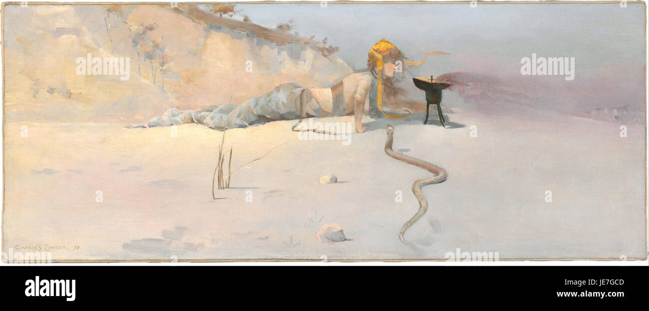 'Hot Wind' by Charles Conder likely portrays the harsh environmental ...