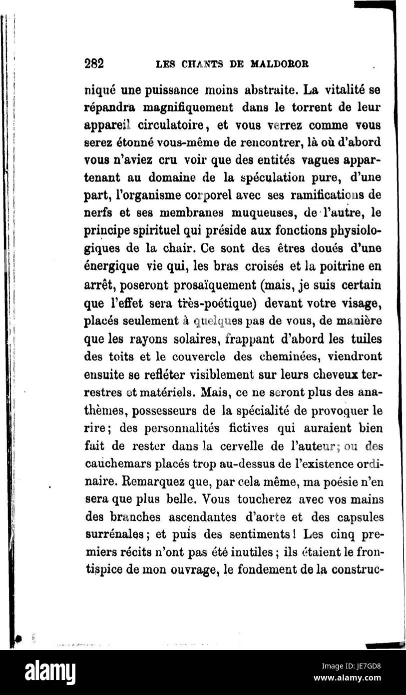 This excerpt from 'Chants de Maldoror' by Lautréamont further explores ...