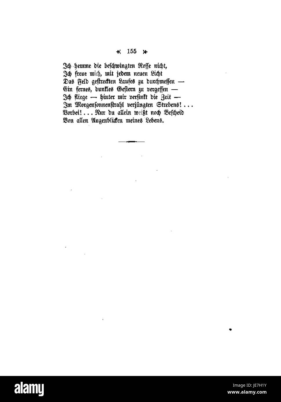A reference to a poem from 'Gedichte' by Conrad Ferdinand Meyer, a ...