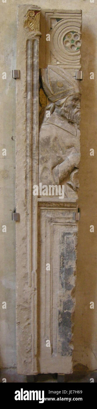 A sculpture attributed to Donatello, depicting Saint Prosdocimus. The ...