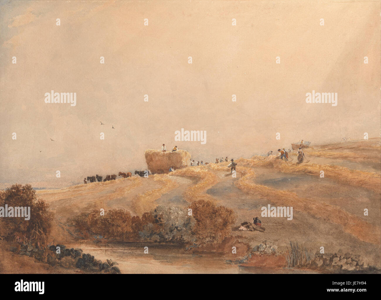 Haymaking painting hi-res stock photography and images - Alamy