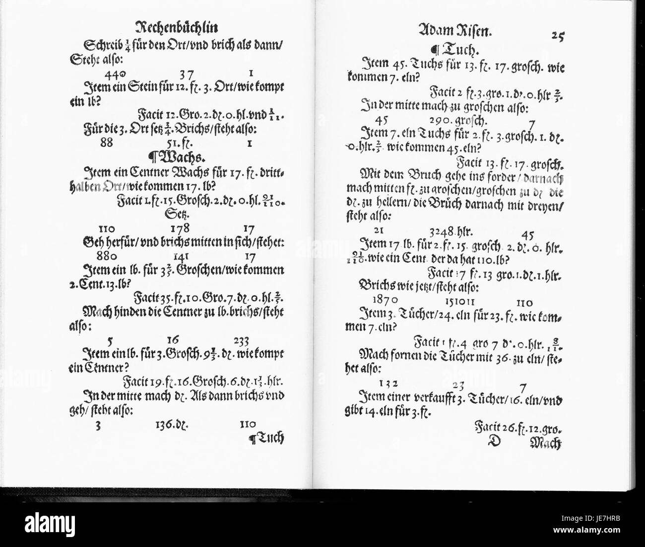 The 'De Adam Risen Rechbuch' refers to an ancient manuscript. The image ...