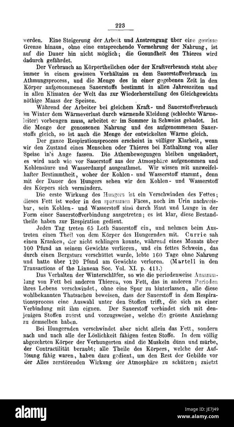A page from 'De Chemische Briefe' by Justus von Liebig, detailing ...