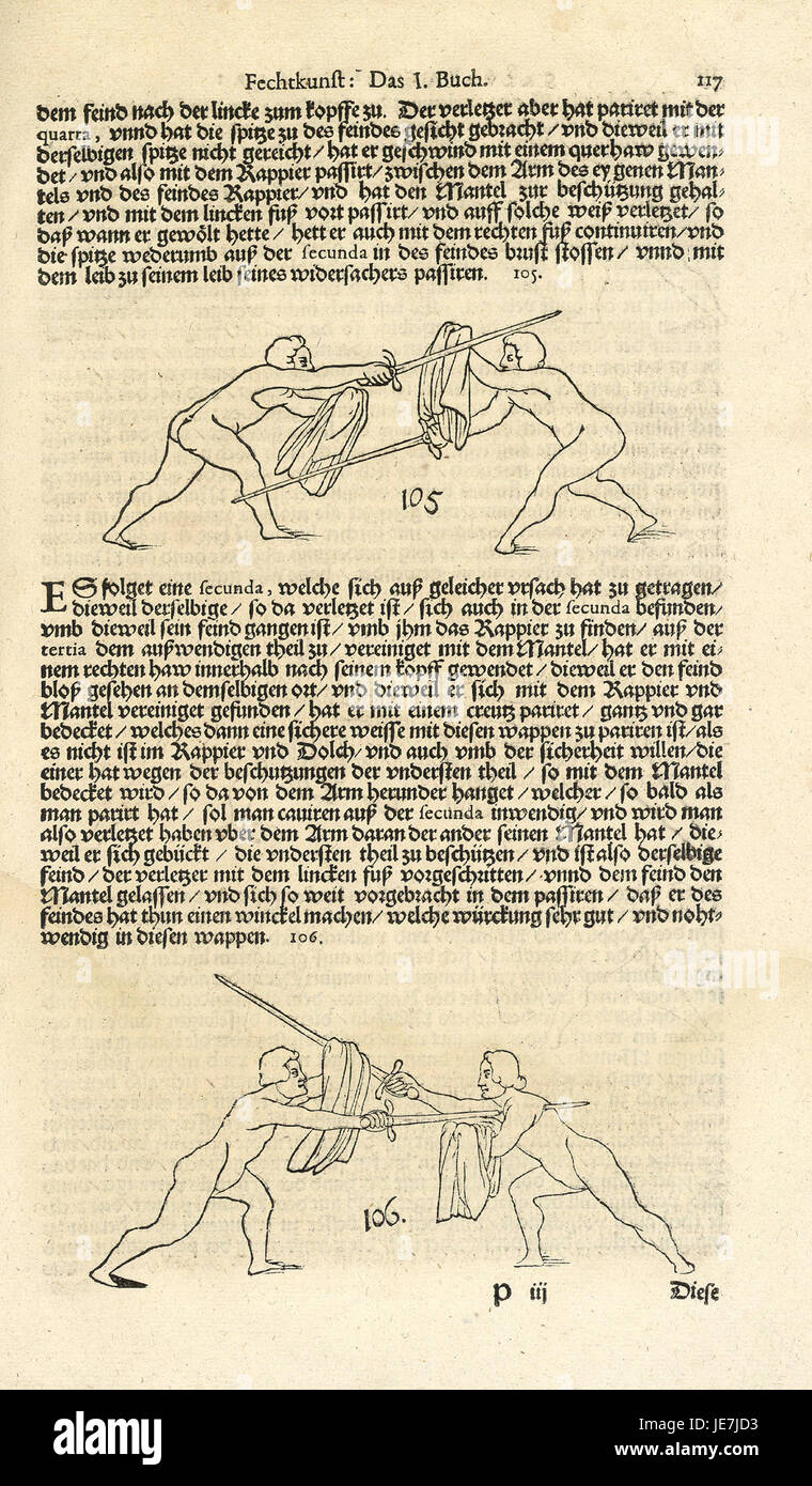 Historical fencing manuals hi-res stock photography and images - Alamy