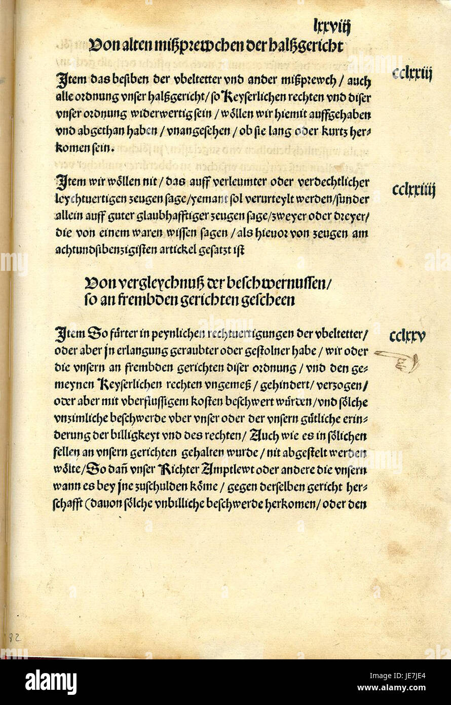 The 'Bambergische Peinliche Halsgerichtsordnung' (Bamberg Criminal Code ...