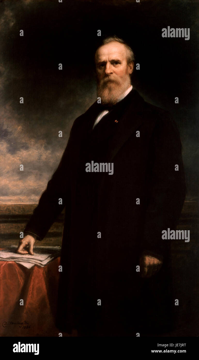 A portrait of Rutherford Birchard Hayes, the 19th President of the ...