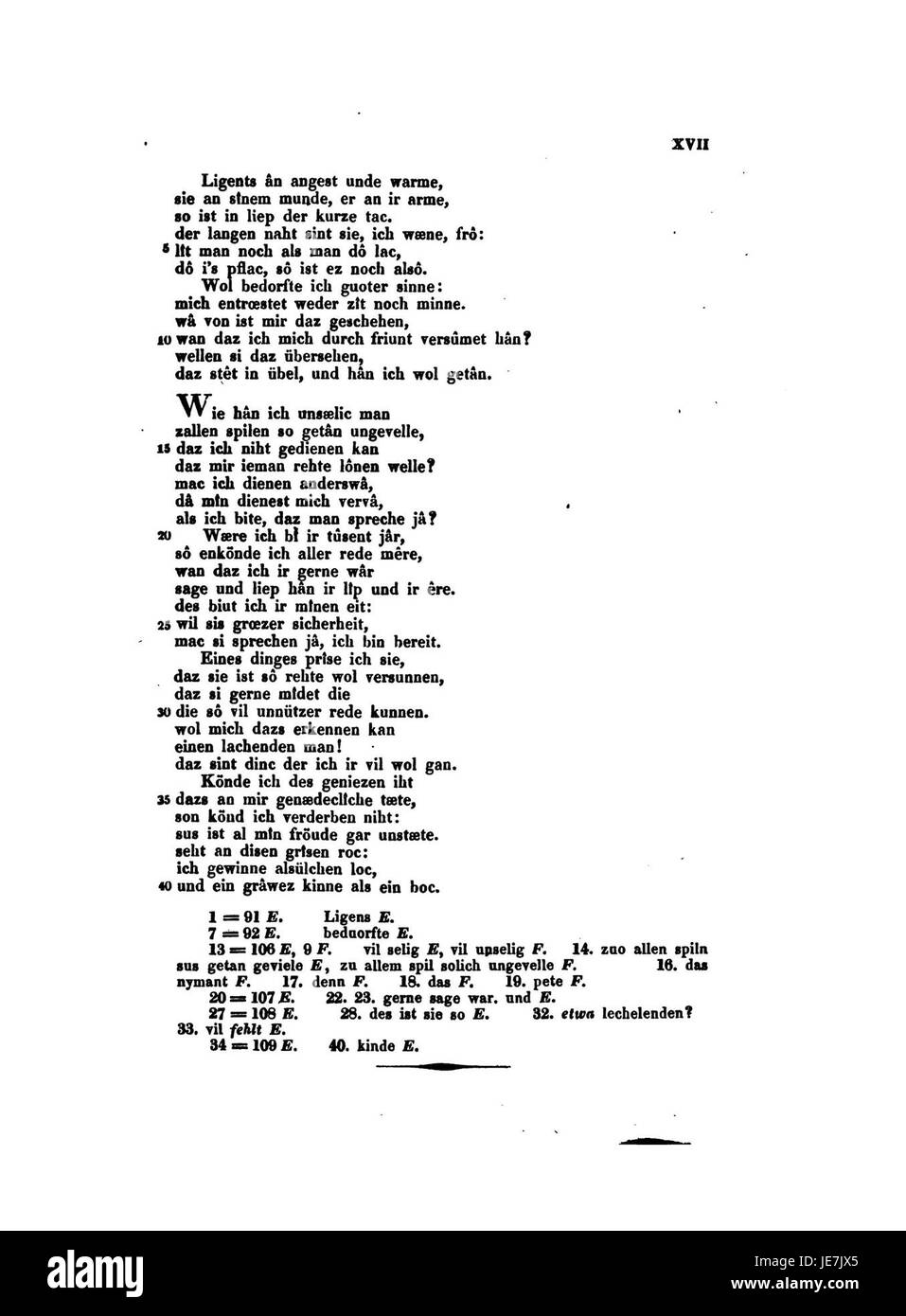 Walther von der vogelweide poems hi-res stock photography and images ...