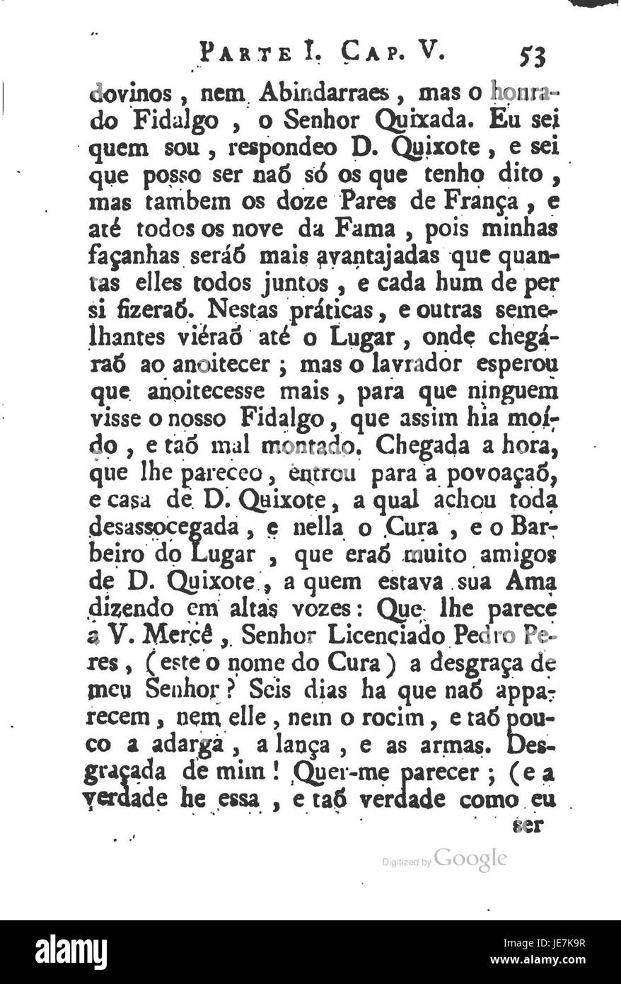 An illustration from 'Don Quixote de la Mancha' showing a pivotal scene ...