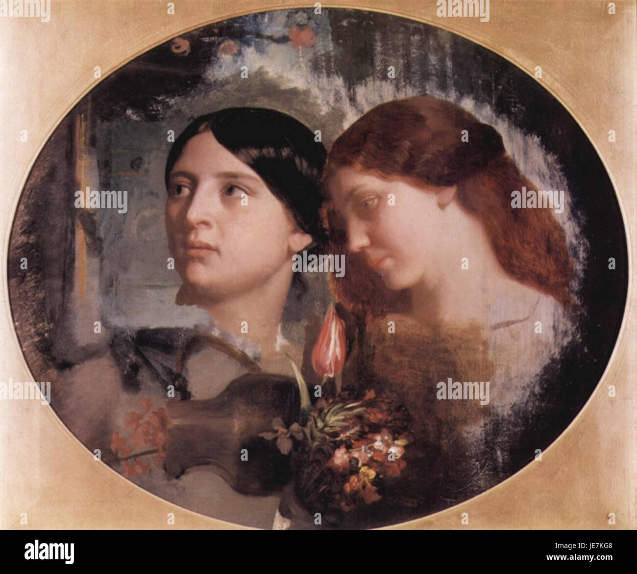 Charles Gleyre's 'Zwei Frauen mit Blumenstrauss' (Two Women with Flower ...