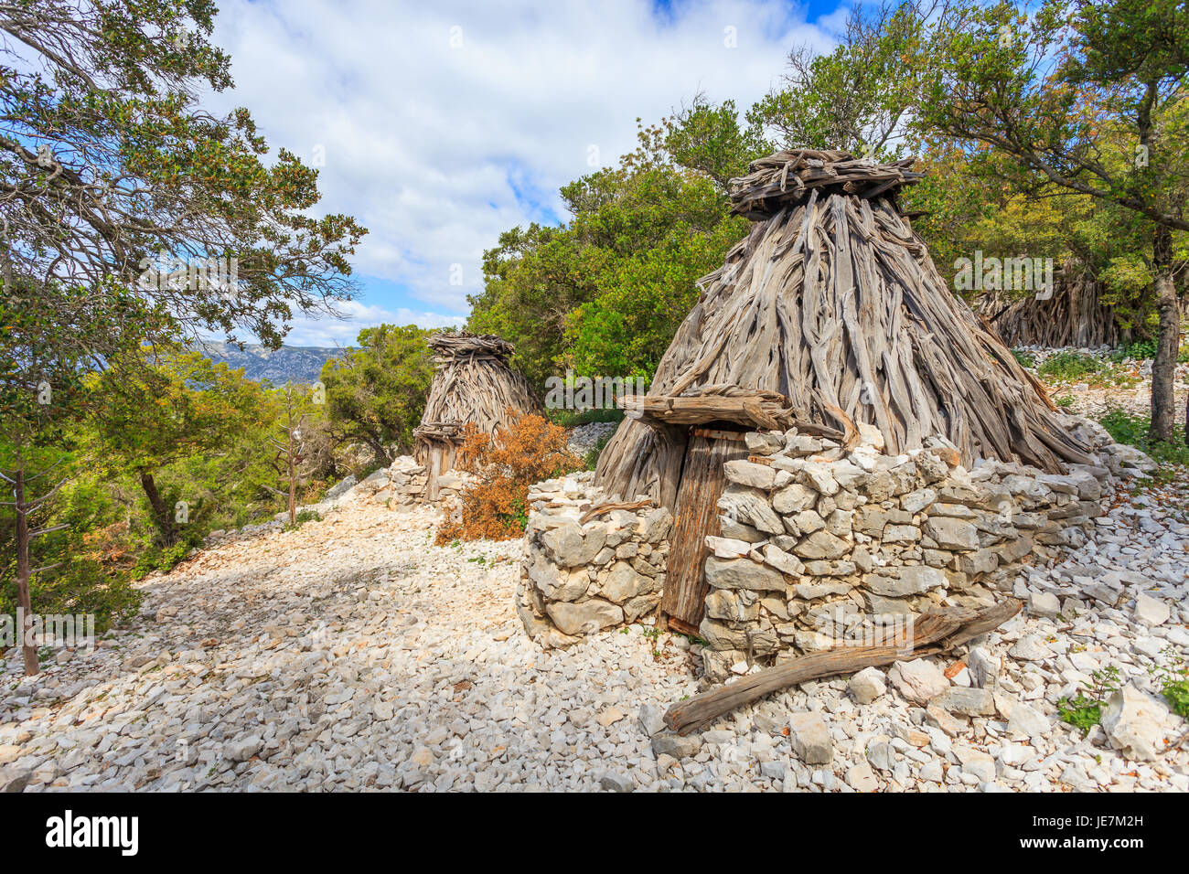 Sheepfold and shelter for shepherds Stock Photo - Alamy