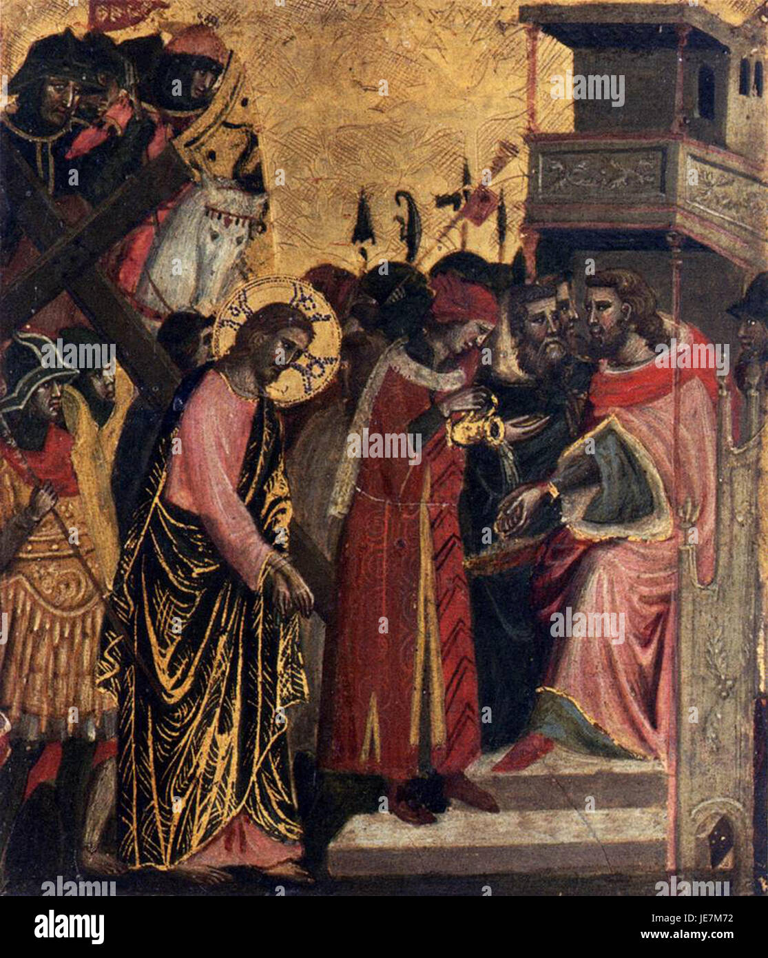 'Christ before Pilate' is a 14th-century painting attributed to an unknown artist. The artwork ...