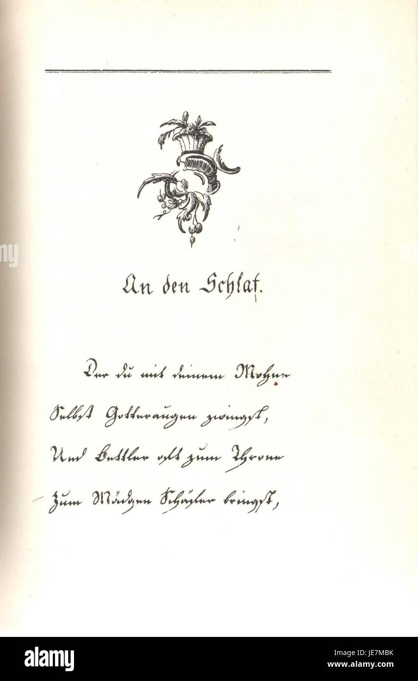 A manuscript by Johann Wolfgang von Goethe, featuring his writings ...