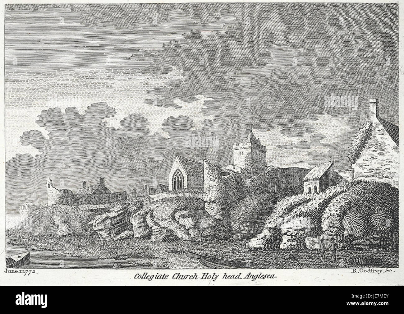 The Collegiate Church of St. Mary in Holyhead, Anglesey, Wales, is a ...