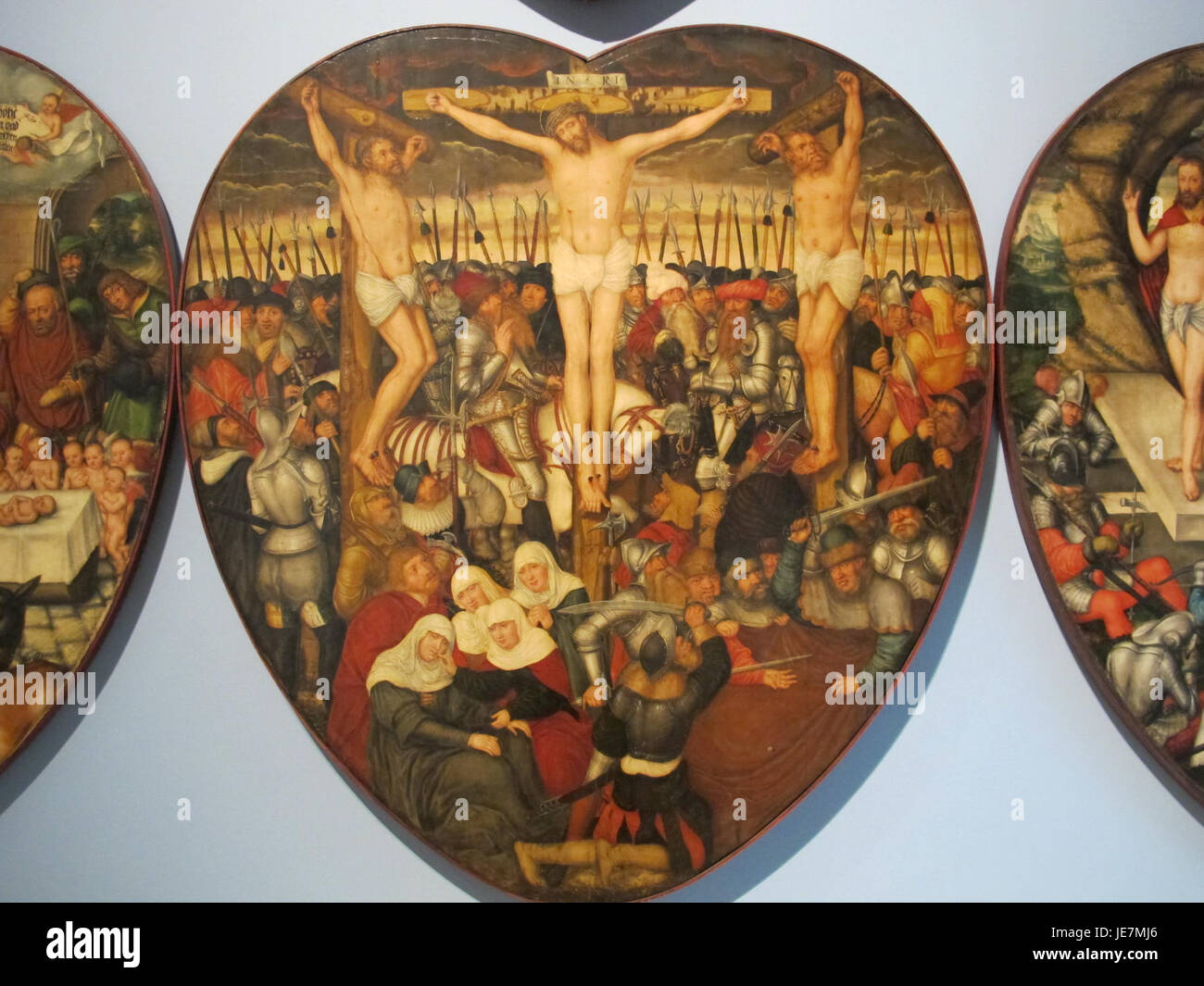 This artwork by Cranach the Younger, created in 1584, depicts an ...