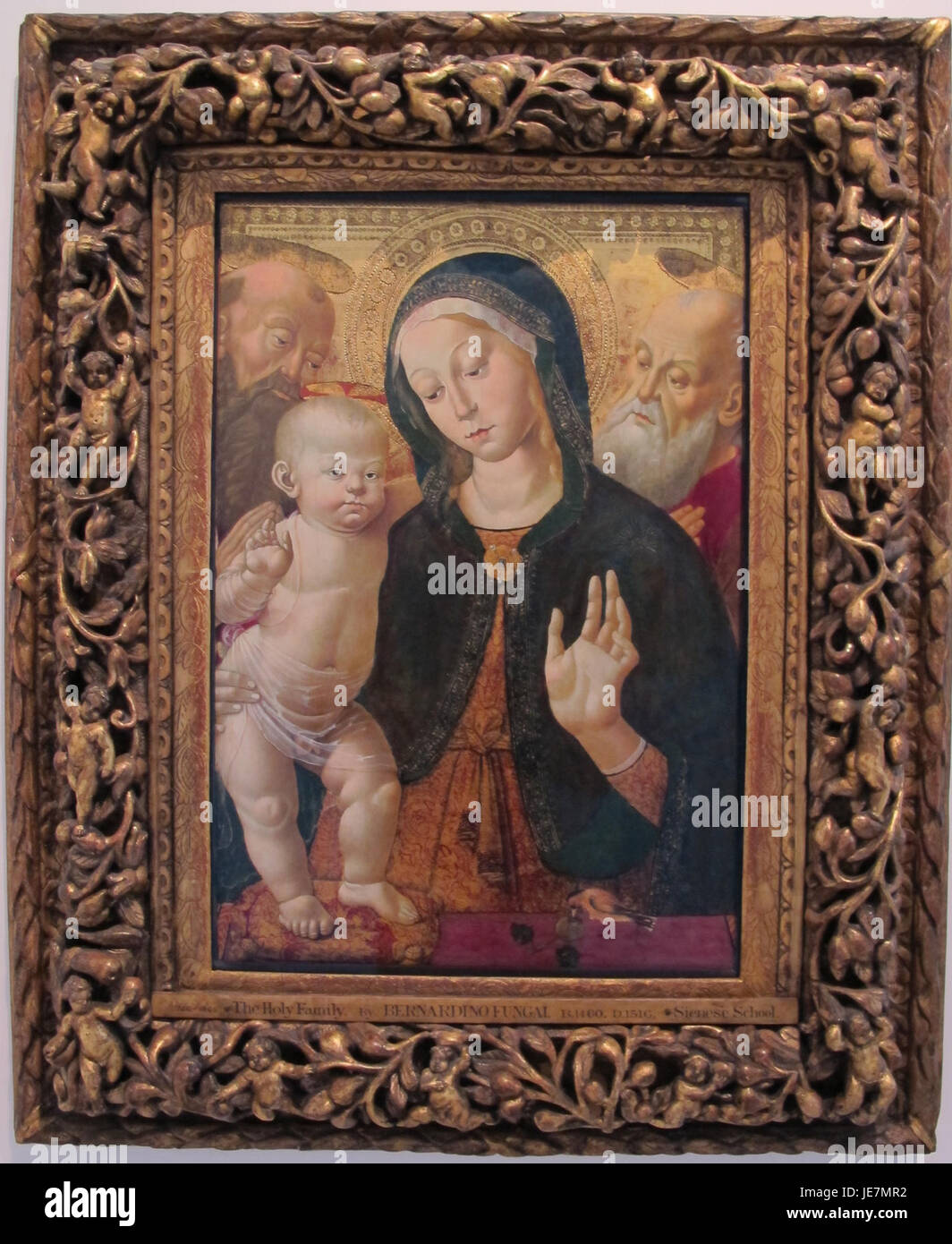 Bernardino Fungai’s painting 'Vergine col Bambino e due santi' (Virgin ...