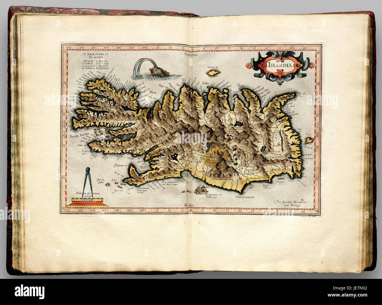'Atlas Cosmographicae' by Gerardus Mercator is a historic map ...
