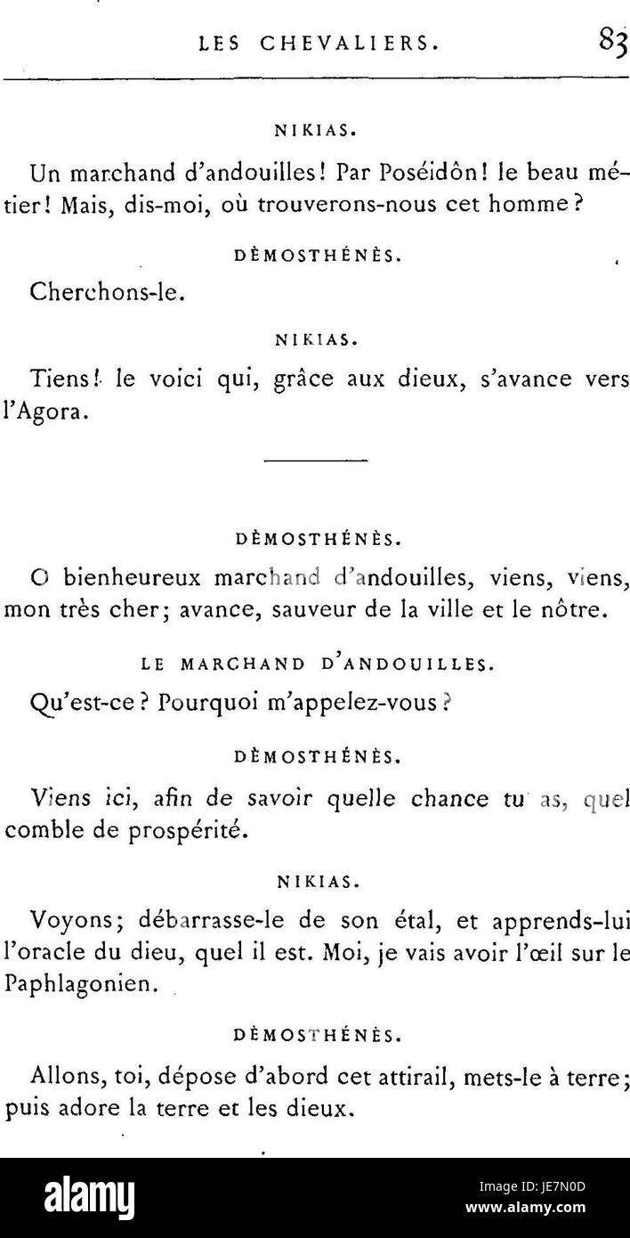 This reference to 'Aristophane I, 094' relates to an ancient work by ...