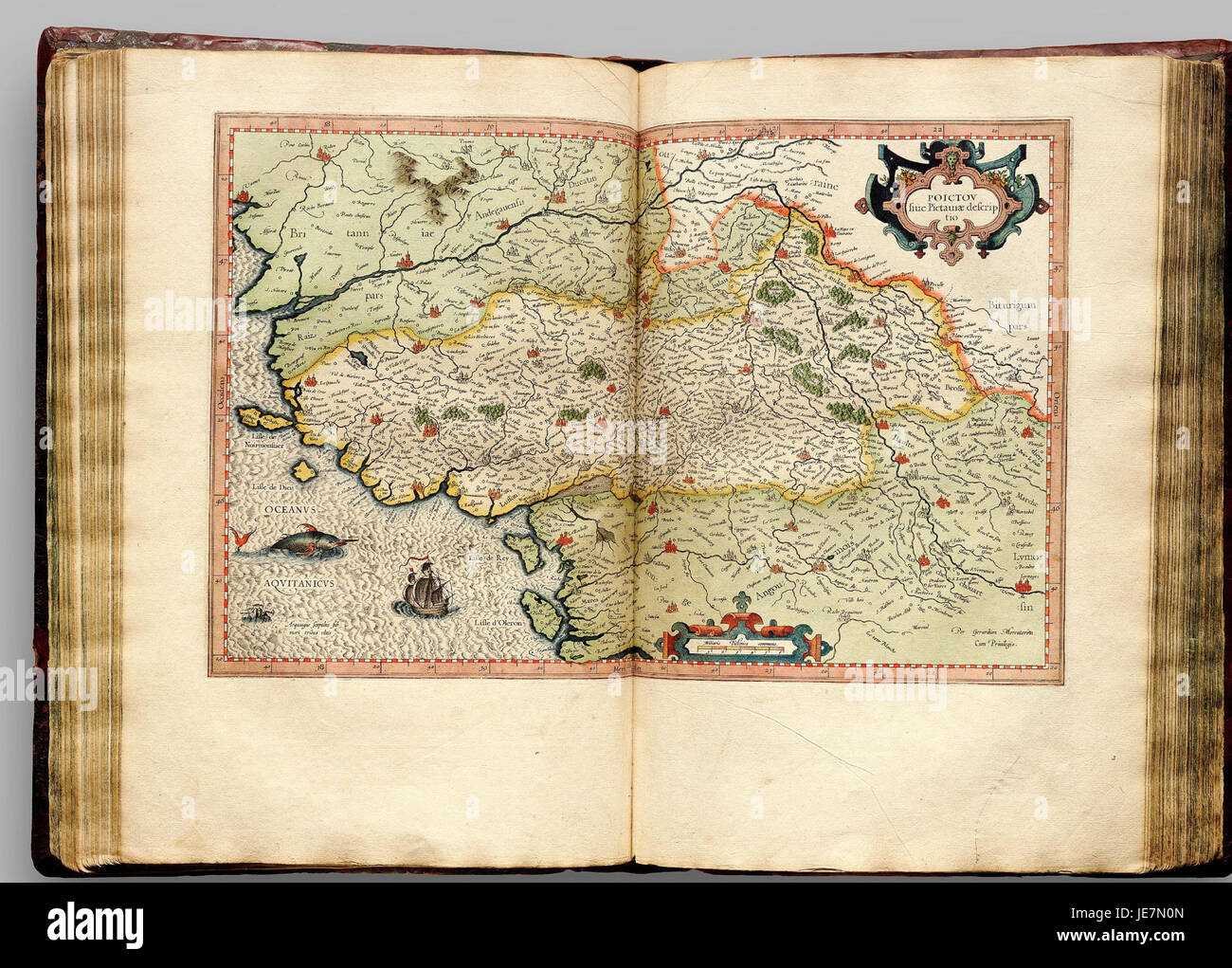 The Atlas Cosmographicae by Gerardus Mercator, published in the 16th ...