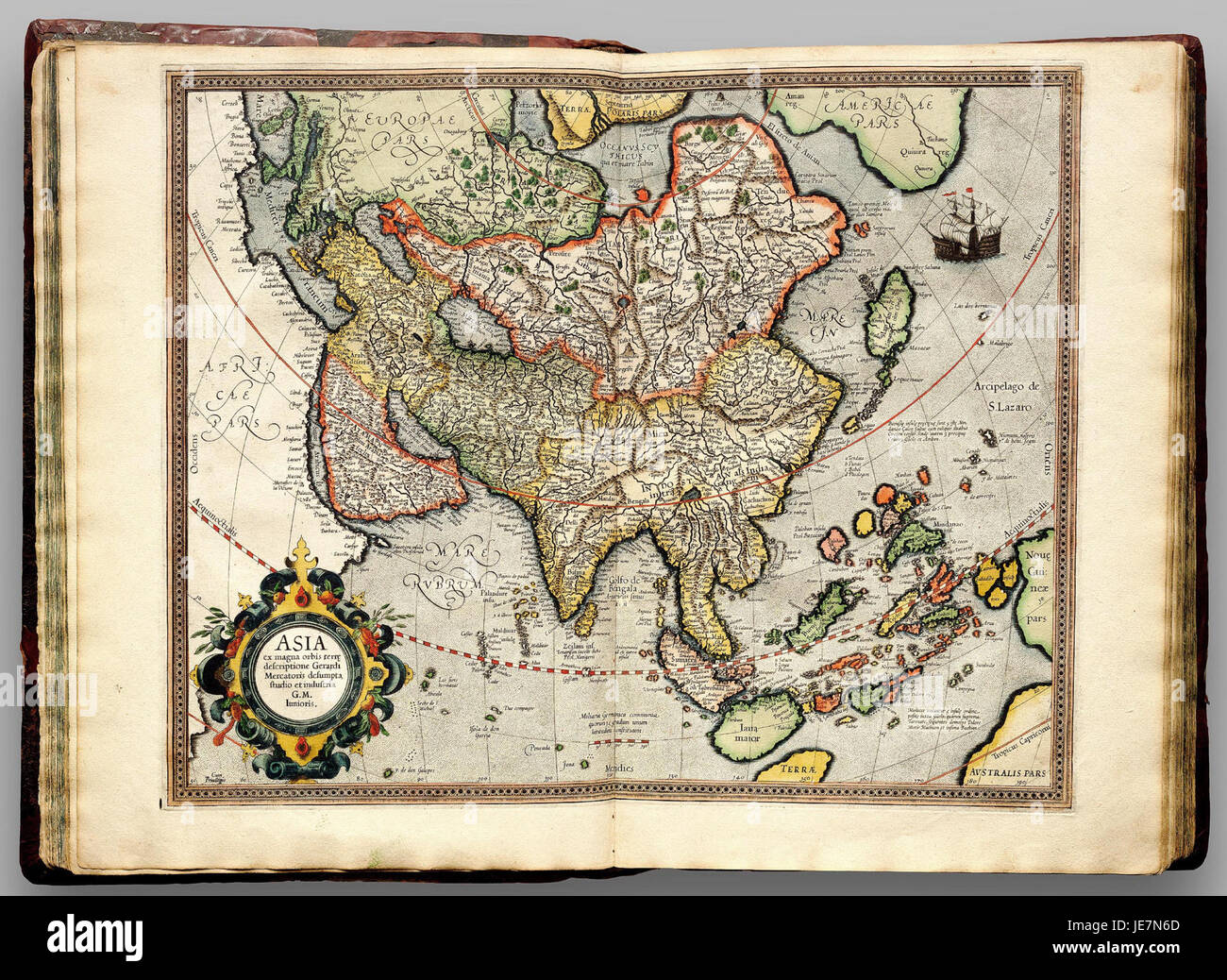 This map, from the 16th-century 'Atlas Cosmographicae' by Mercator ...