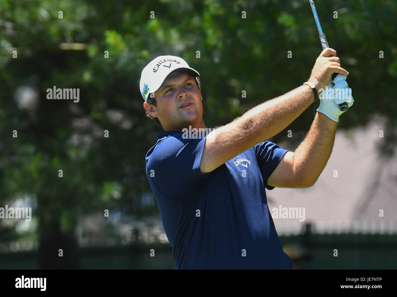 Cromwell, Connecticut, USA. 22nd Jun, 2017. Patrick Reed follows his ...