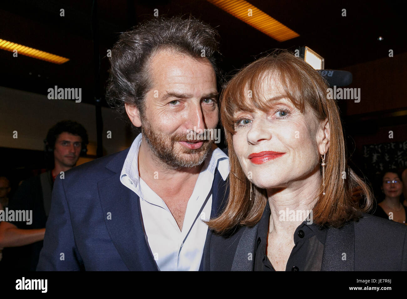 Tokyo, Japan. 22nd Jun, 2017. (L to R) French actors Edouard Baer and ...